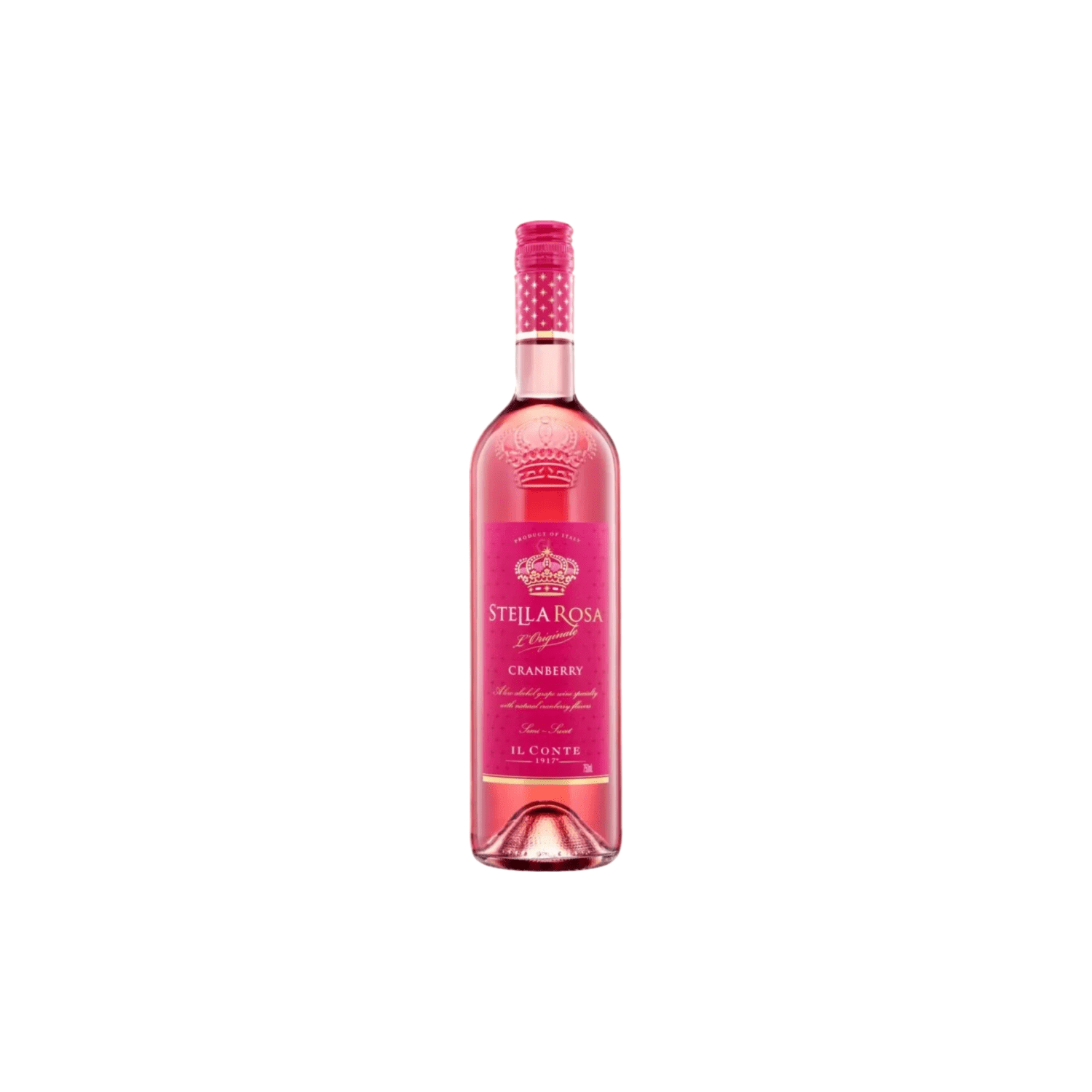 Stella Rosa Cranberry Doux Fruit Wines Moscato, 750 ml Glass Bottle ...