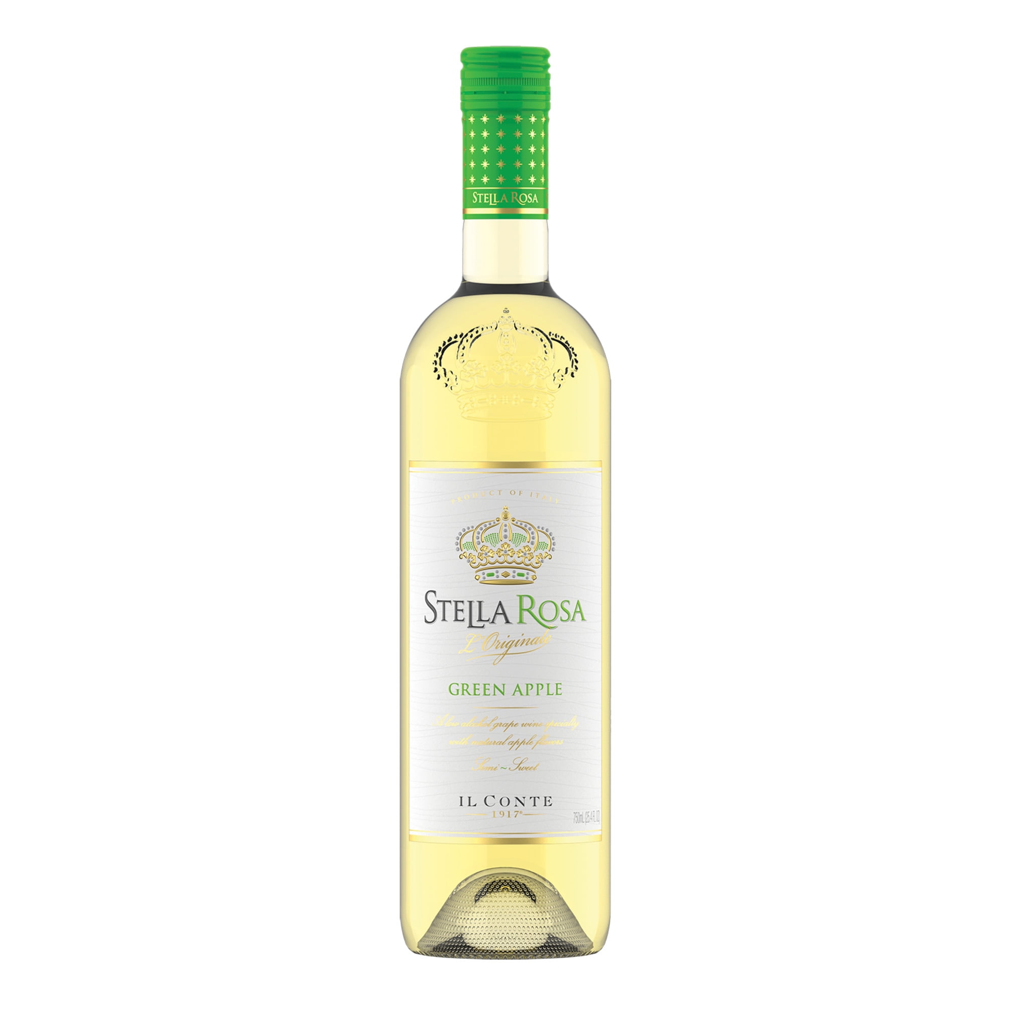 Stella Rosa Green Apple Semi-Sweet Moscato White Wine, 750ml Glass ...
