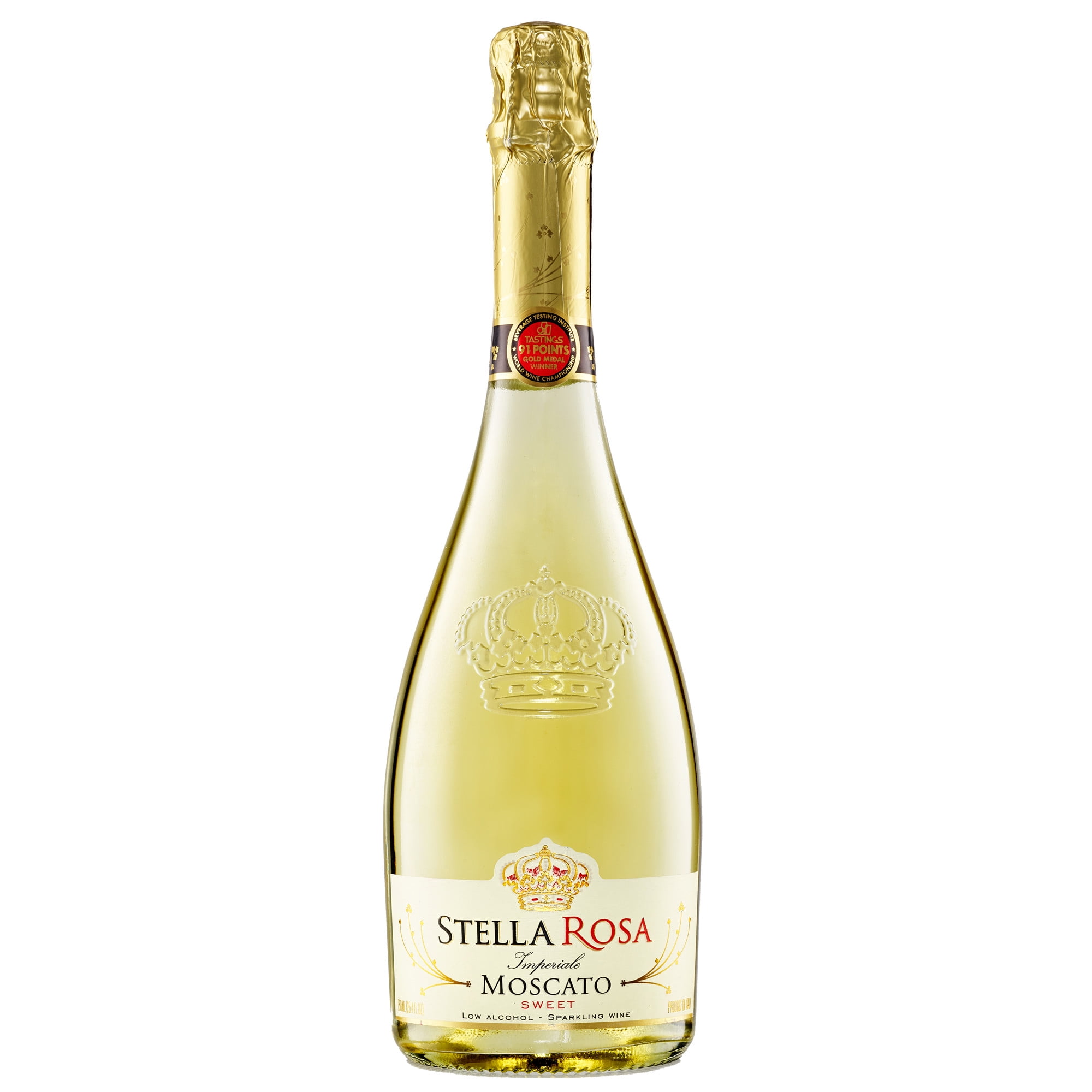 Stella Rosa Imperiale Moscato Semi-Sweet White Wine 750ml Glass Bottle ...