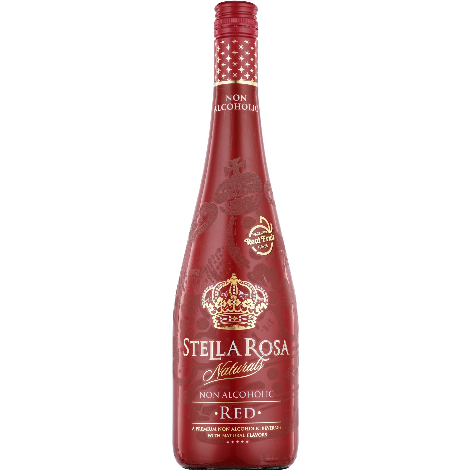 Stella Rosa Naturals Red Non-Alcoholic Semi-Sweet Wine 750ml Glass ...