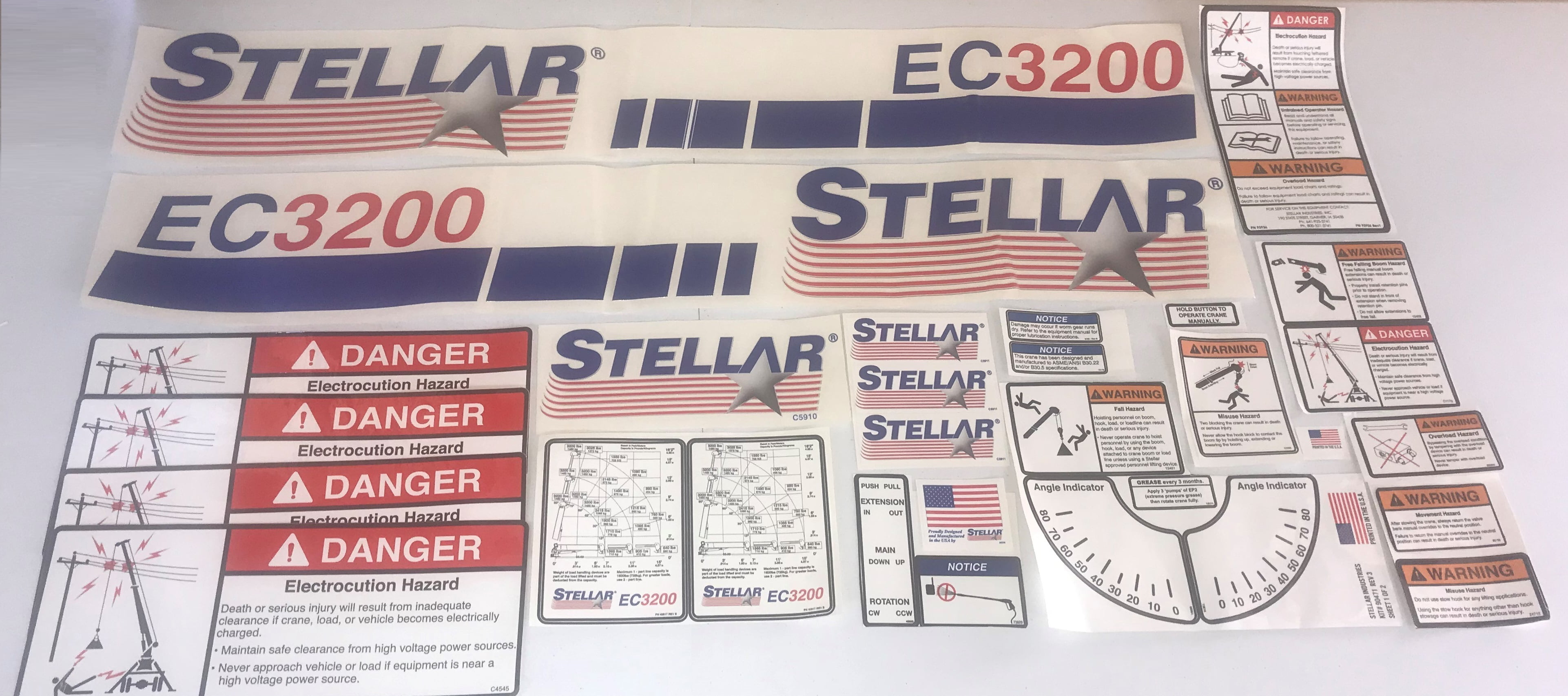 Stellar 42816, Decal Kit for EC3200 Series Cranes - Walmart.com