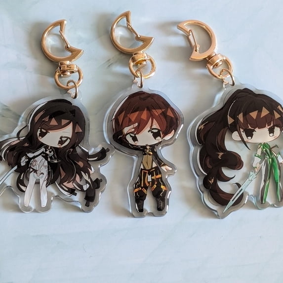 Stellar Blade Acrylic Charms - Eve, Lily, Raven Keychain Collection ...