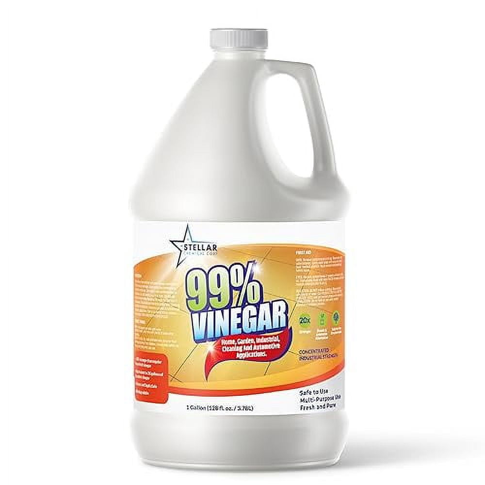 Stellar Chemical - 99% Pure Vinegar - 100% Natural Concentrated Cleaner ...