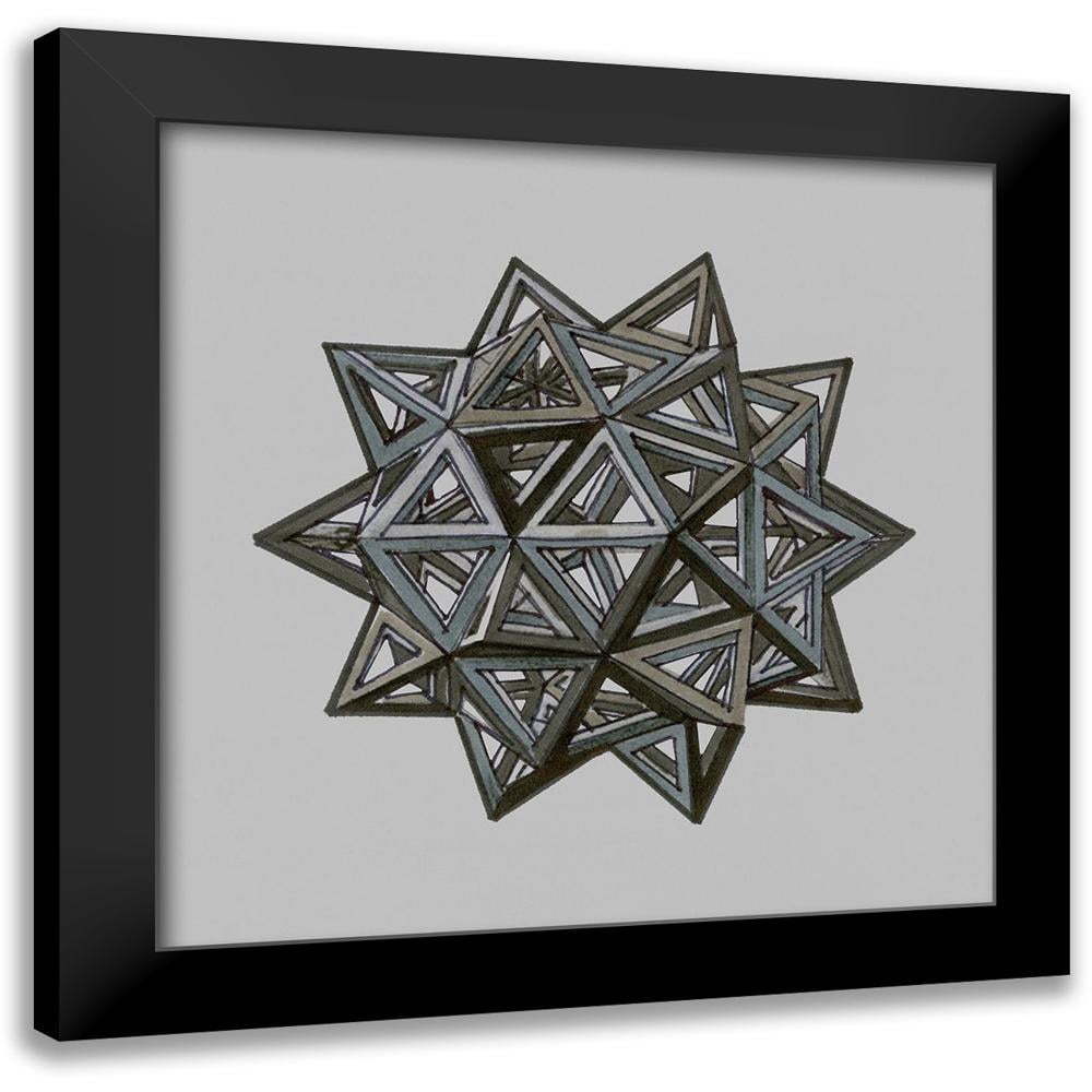 Stellar Design Studio 12x12 Black Modern Framed Museum Art Print Titled ...