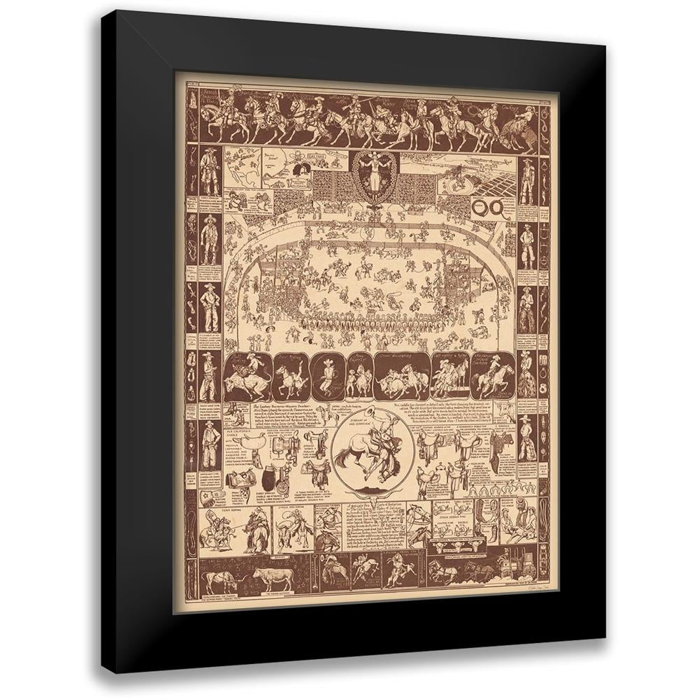 Stellar Design Studio 12x14 Black Modern Framed Museum Art Print Titled ...