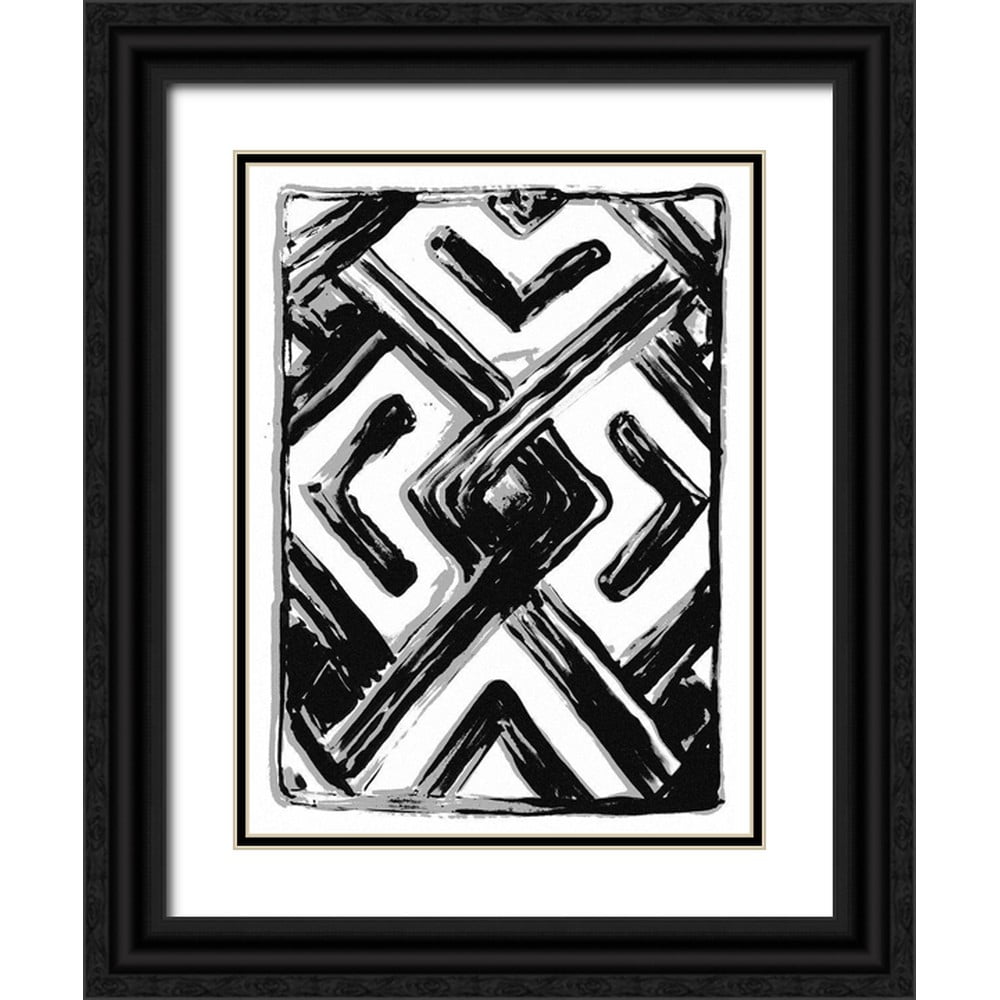 Stellar Design Studio 12x14 Black Ornate Wood Framed with Double ...