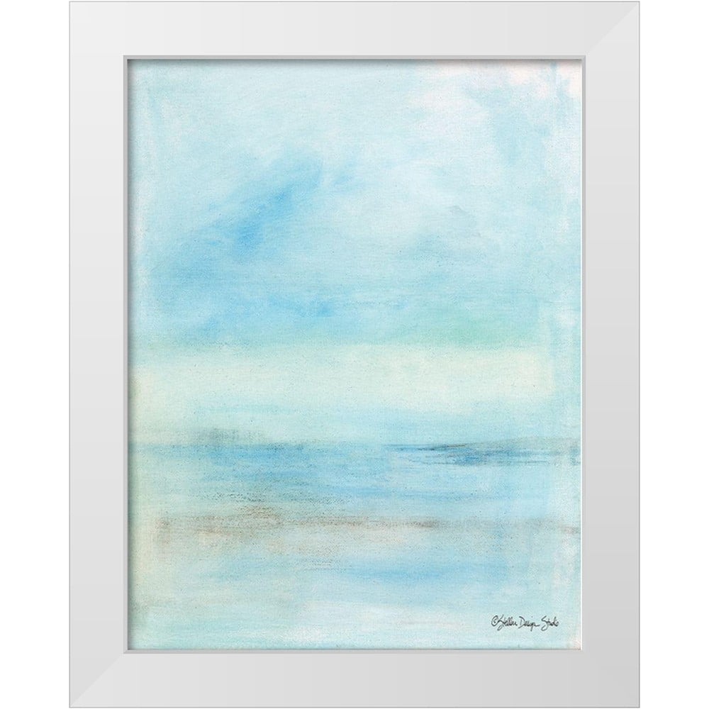 Stellar Design Studio 12x14 White Modern Wood Framed Museum Art Print ...