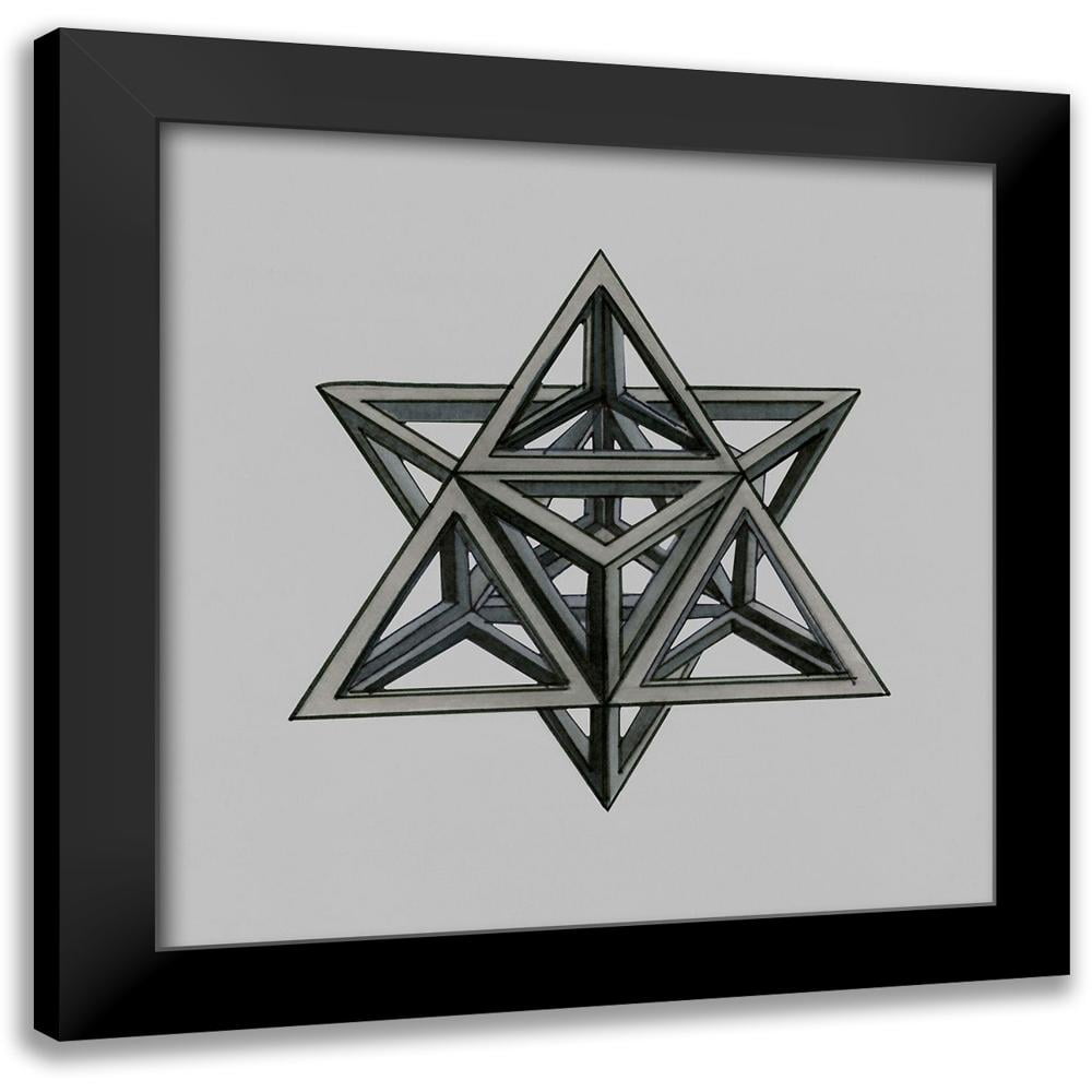 Stellar Design Studio 15x15 Black Modern Framed Museum Art Print Titled ...
