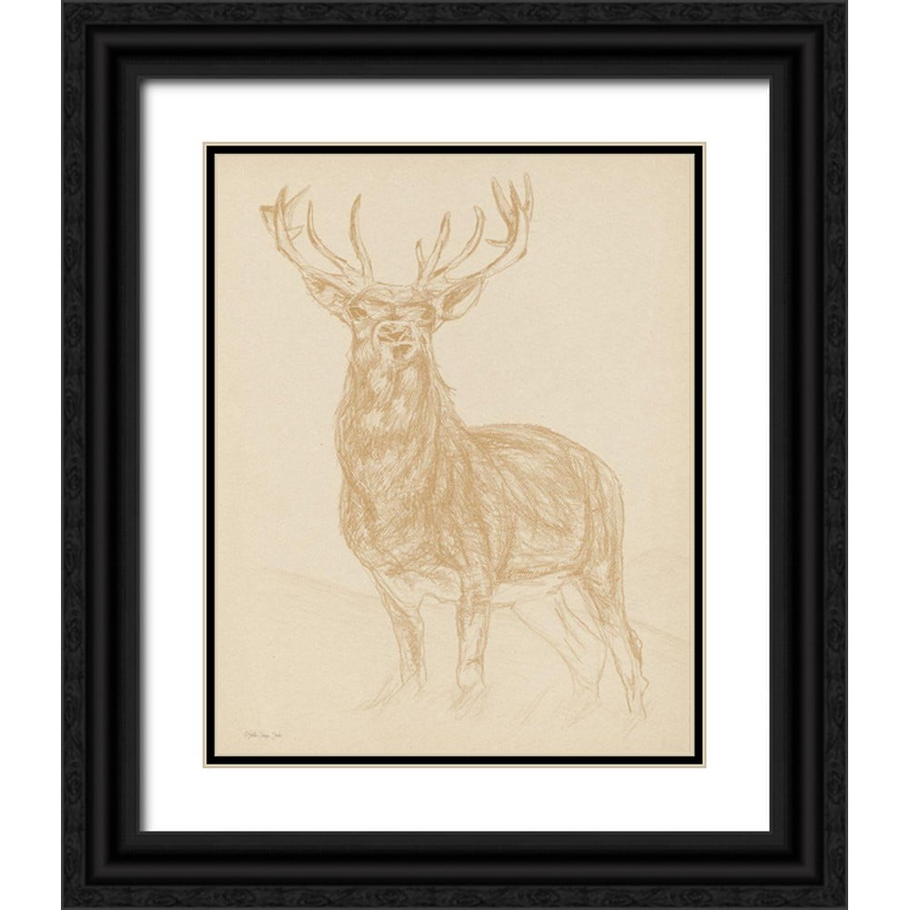 Stellar Design Studio 15x18 Black Ornate Wood Framed with Double ...