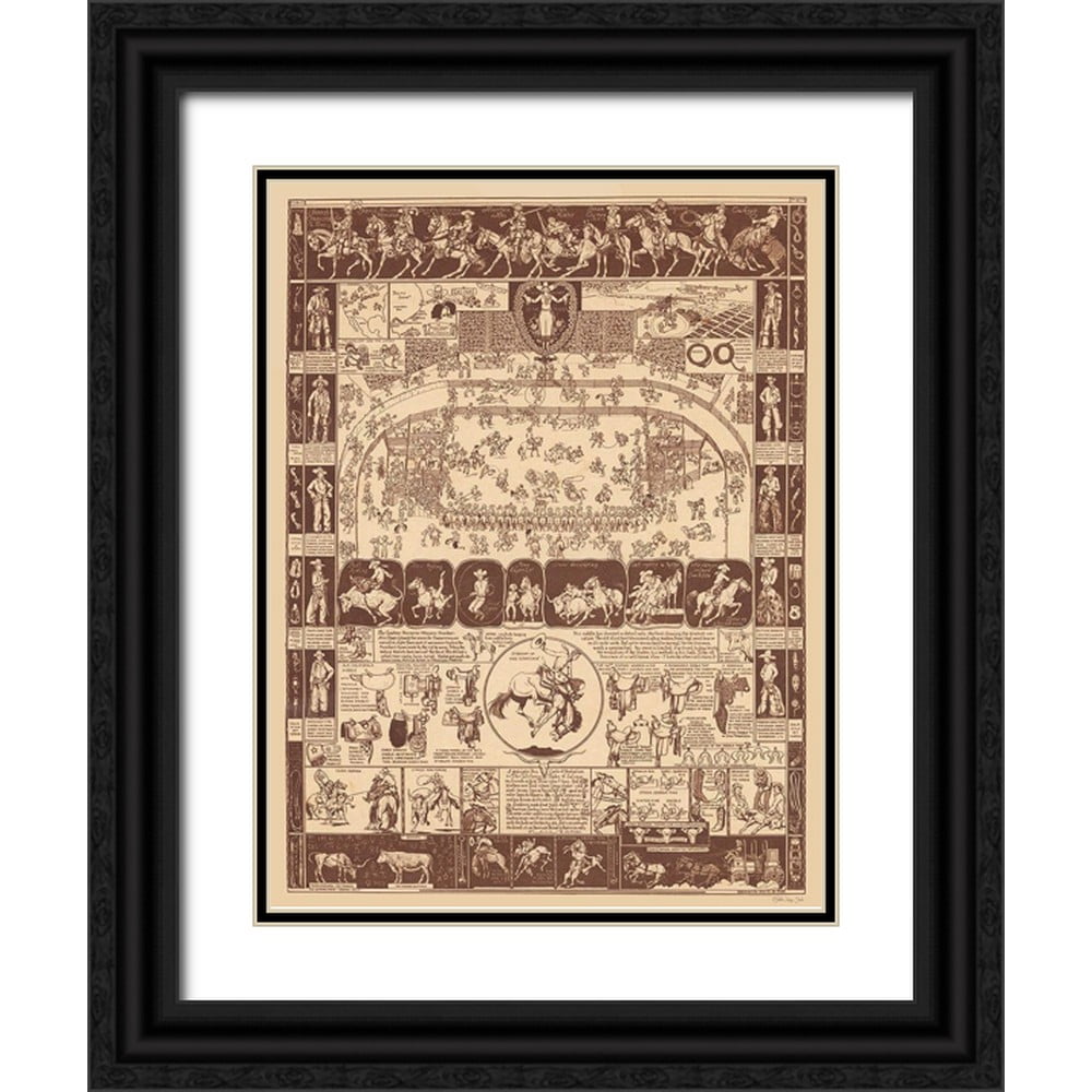 Stellar Design Studio 15x18 Black Ornate Wood Framed with Double ...