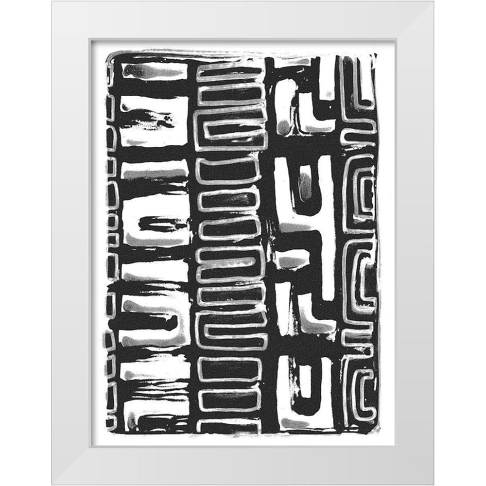 Stellar Design Studio 15x18 White Modern Wood Framed Museum Art Print ...