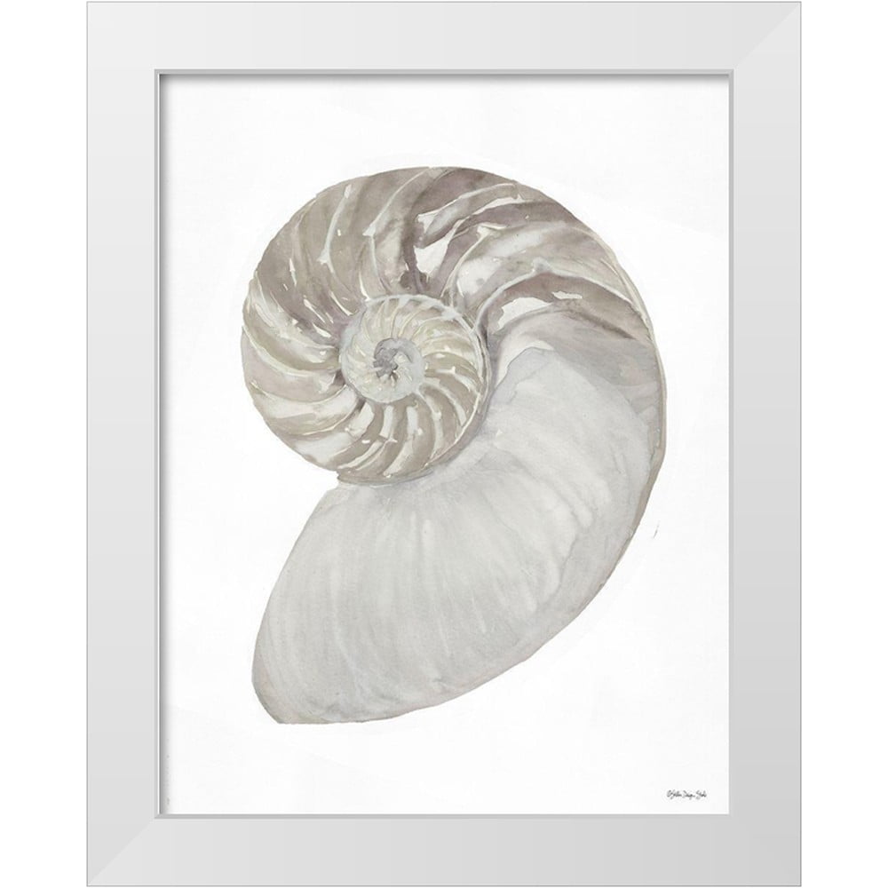Stellar Design Studio 15x18 White Modern Wood Framed Museum Art Print ...