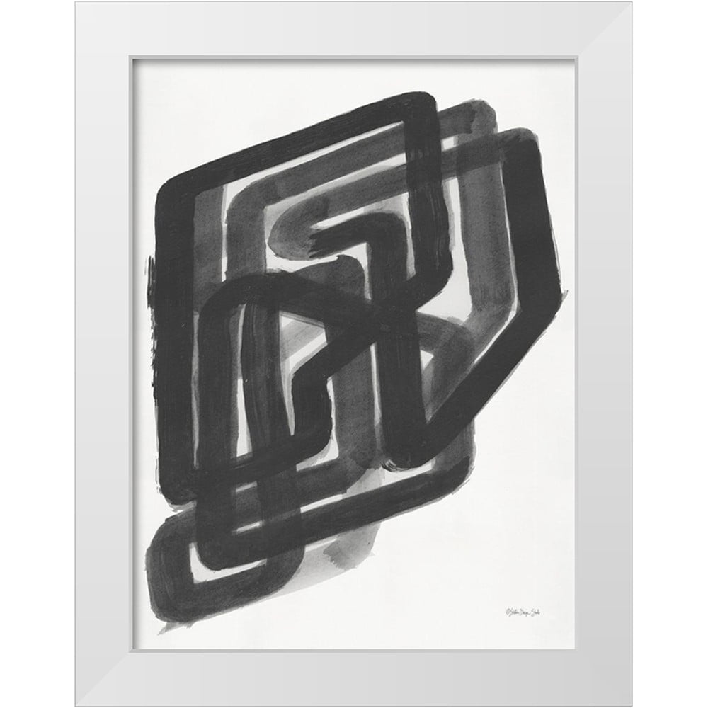 Stellar Design Studio 15x18 White Modern Wood Framed Museum Art Print ...