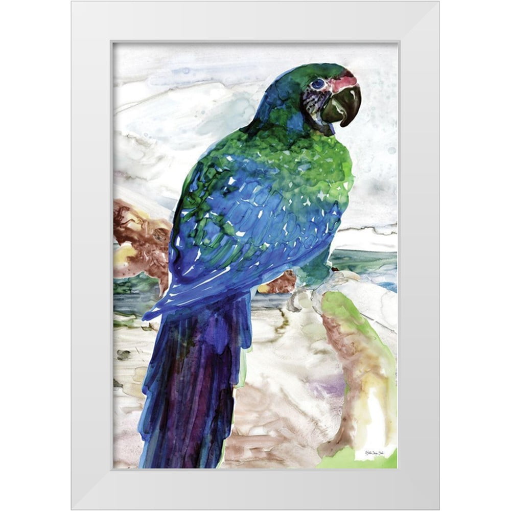 Stellar Design Studio 17x24 White Modern Wood Framed Museum Art Print ...