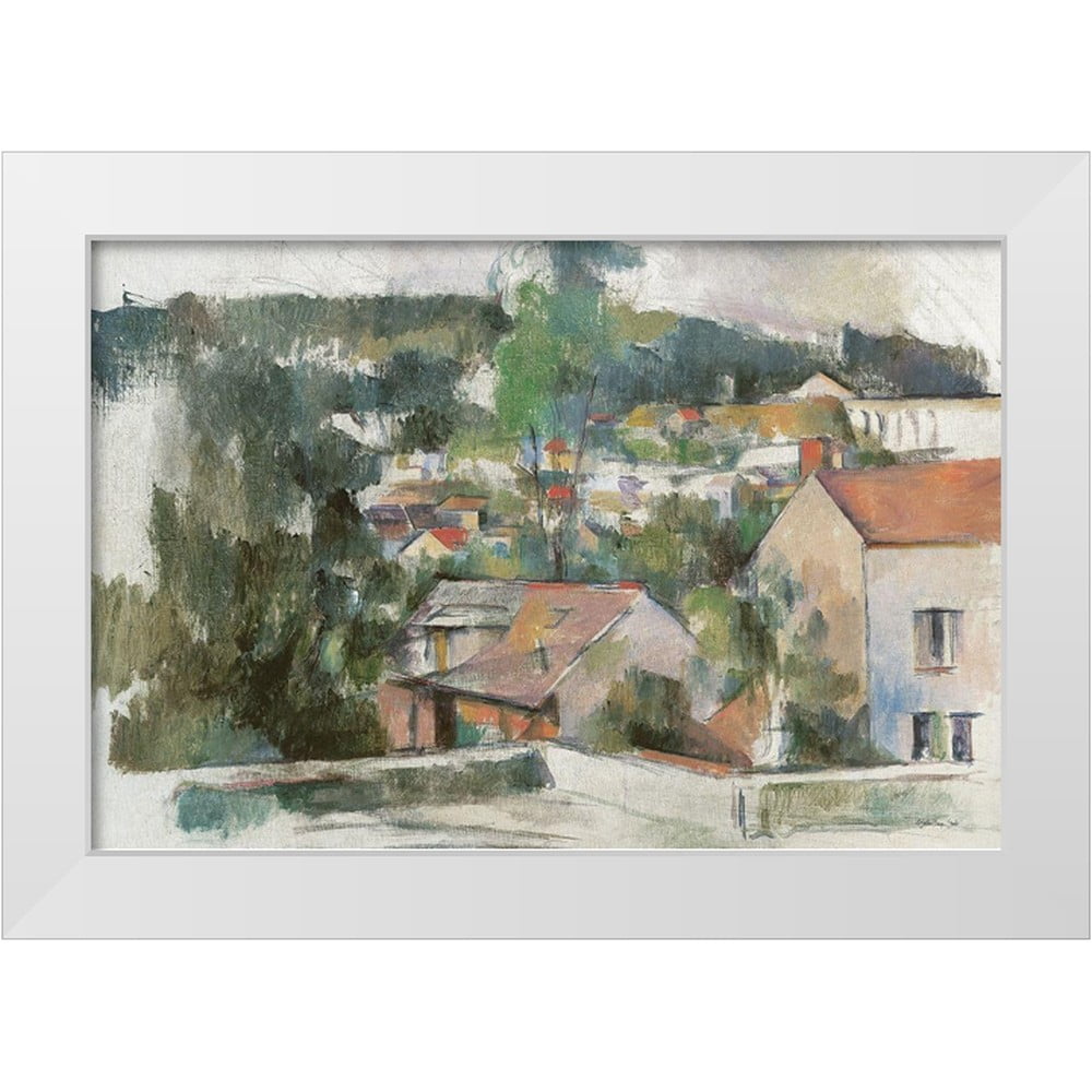Stellar Design Studio 18x13 White Modern Wood Framed Museum Art Print ...