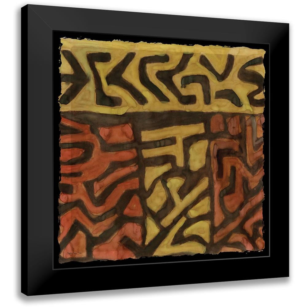 Stellar Design Studio 20x20 Black Modern Framed Museum Art Print Titled ...