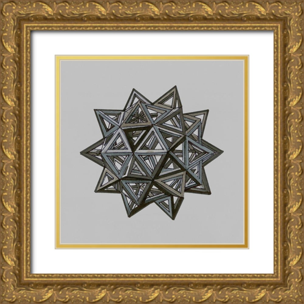 Stellar Design Studio 20x20 Gold Ornate Wood Framed with Double Matting ...