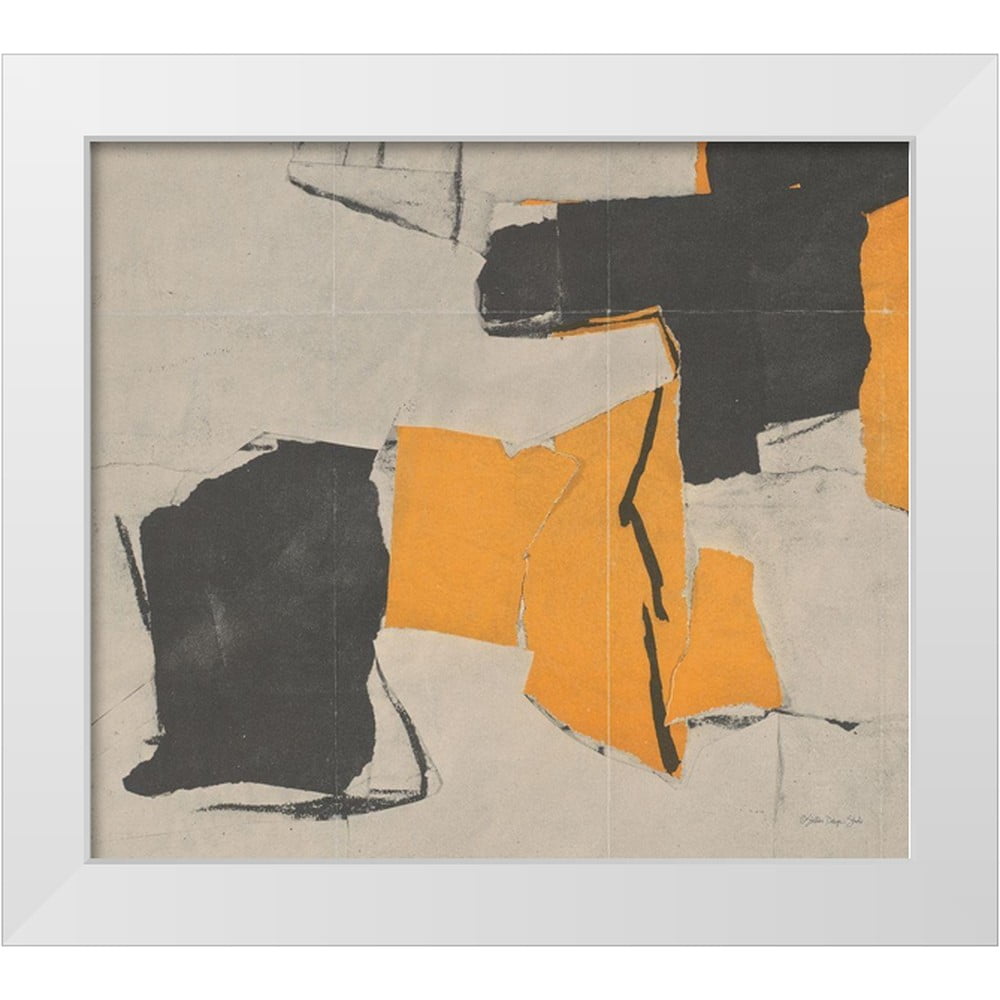 Stellar Design Studio 22x20 White Modern Wood Framed Museum Art Print ...