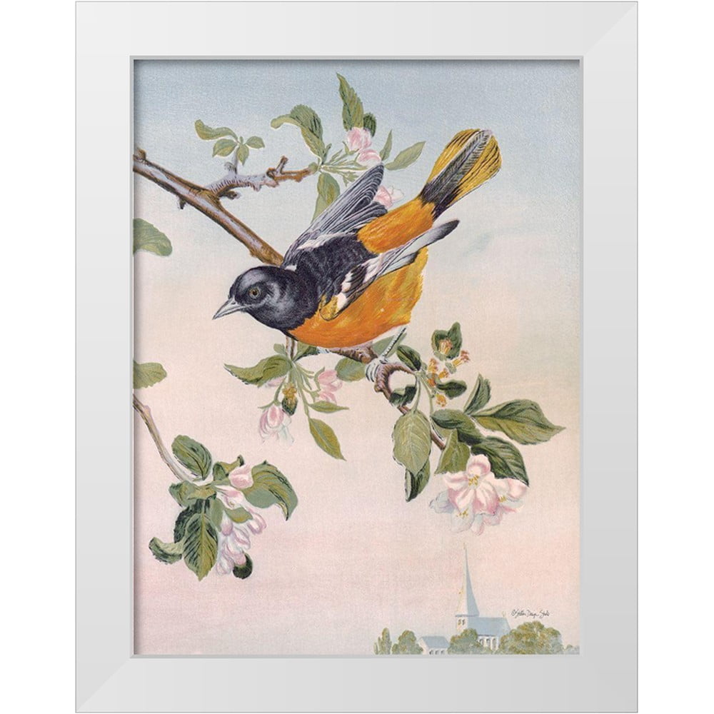 Stellar Design Studio 25x32 White Modern Wood Framed Museum Art Print ...