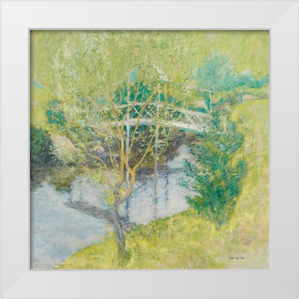 Stellar Design Studio 26x26 White Modern Wood Framed Museum Art Print ...