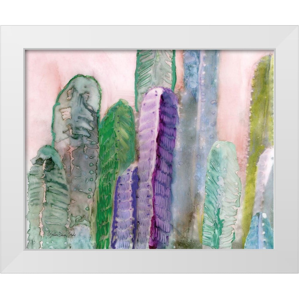 Stellar Design Studio 31x26 White Modern Wood Framed Museum Art Print ...