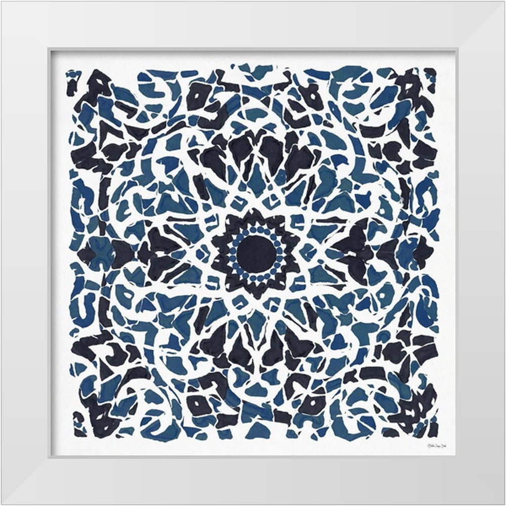 Stellar Design Studios 20x20 White Modern Wood Framed Museum Art Print ...