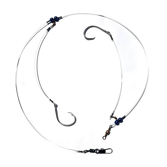 Stellar Double Drop Saltwater Fishing Rig, 5/0 Hooks, 2 Pack, 80 lb ...