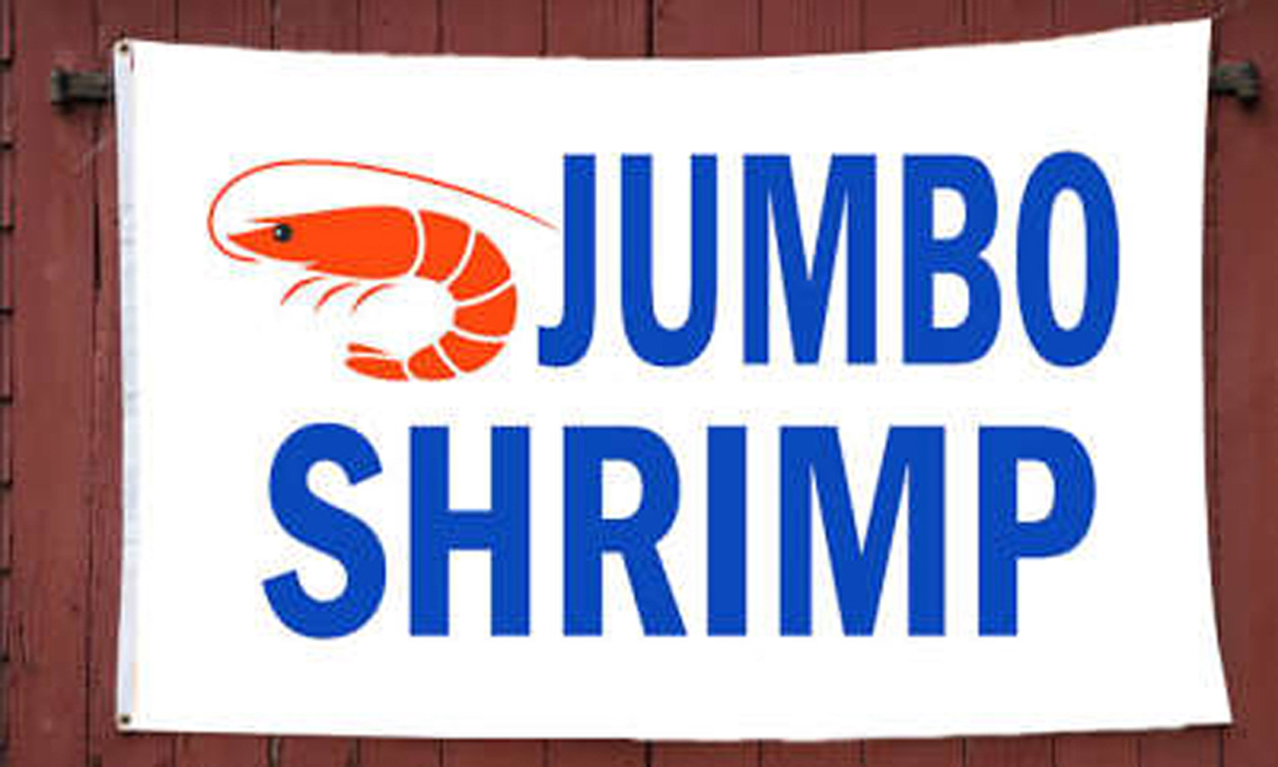 Stellar Fishing Jumbo Shrimp 3' x 5' Polyester Flag Outdoor Bait Store ...