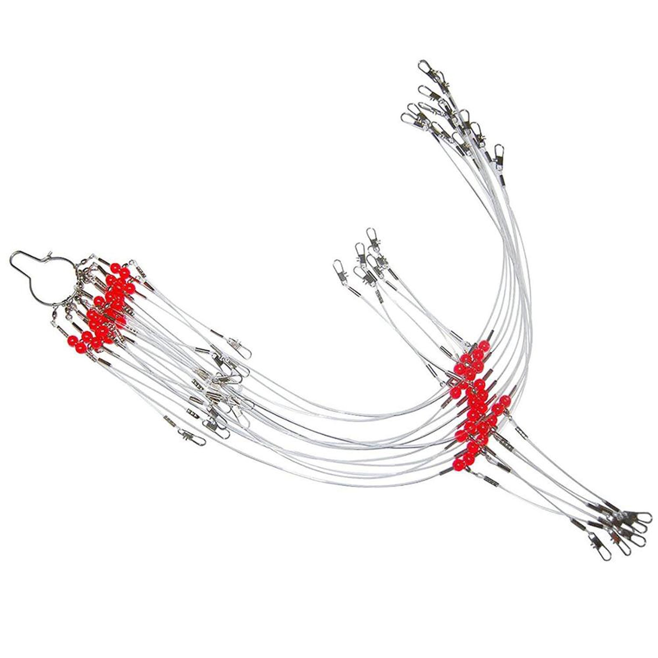 Stellar Fishing Mono Double Drop Leader Rig 12 Piece Wire Leaders with ...