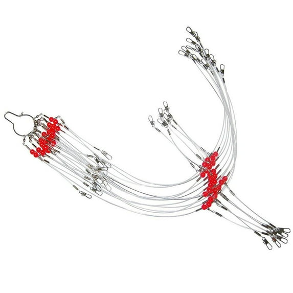 Stellar Fishing Mono Double Drop Leader Rig 12 Piece Wire Leaders with ...