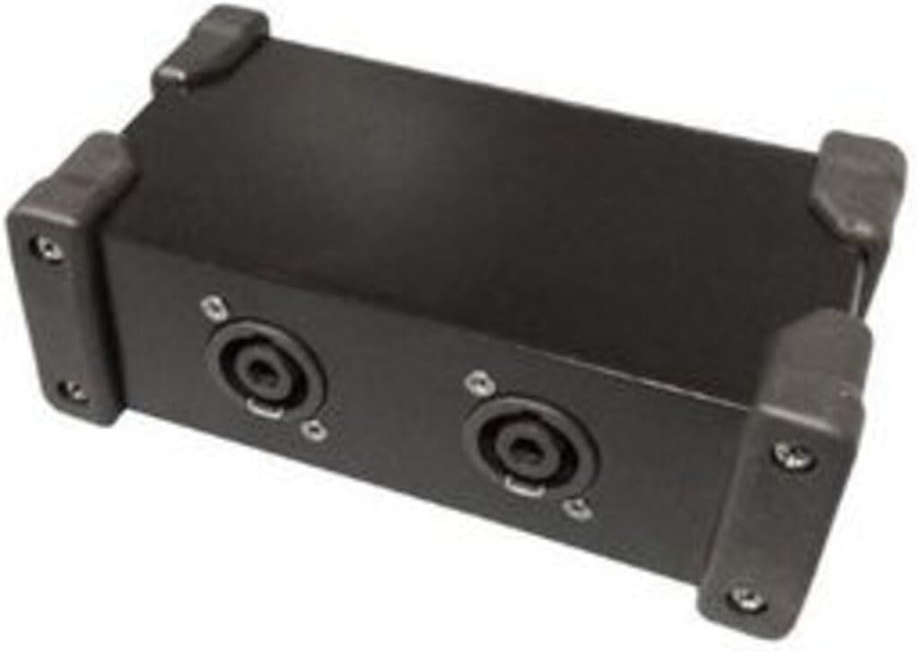 Stellar Labs NL4-SPLIT Speakon Splitter Box - One NL4MP Input to Two NL4MP Outputs - Walmart.com