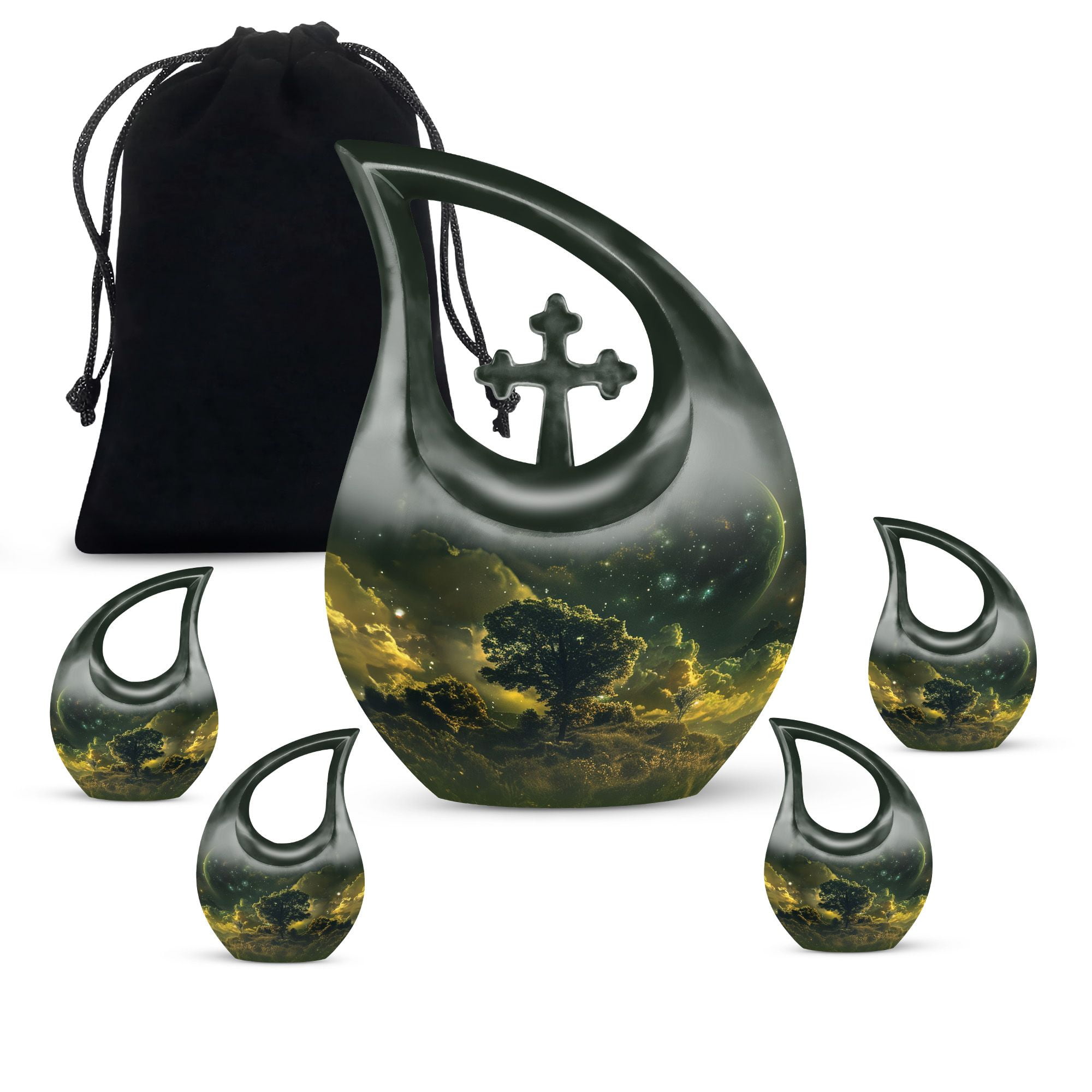 Stellar Serenity Urn - Urn For Ashes Adult - Urns For Ashes Adult Female & Male - Small Urns For ...