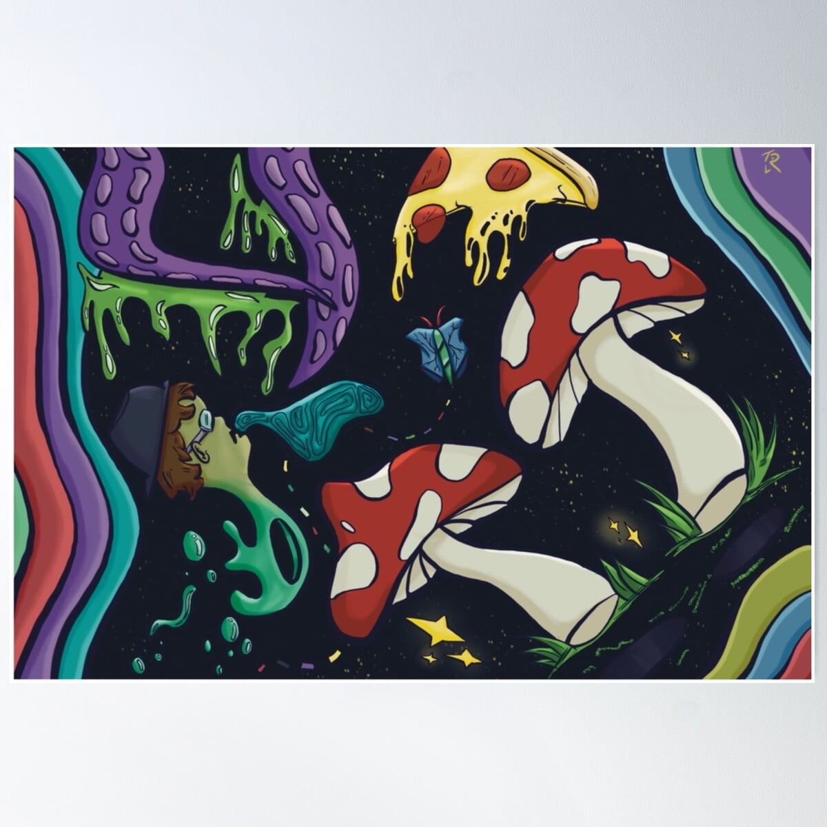 Stellar Slices Poster Wall Art, Modern Wall Decor For Living Room ...