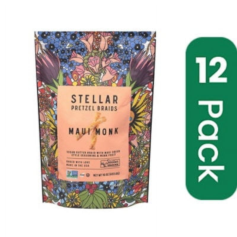 Stellar Snacks Pretzel Braids Maui Monk 16 oz (Pack Of 12) - Walmart.com