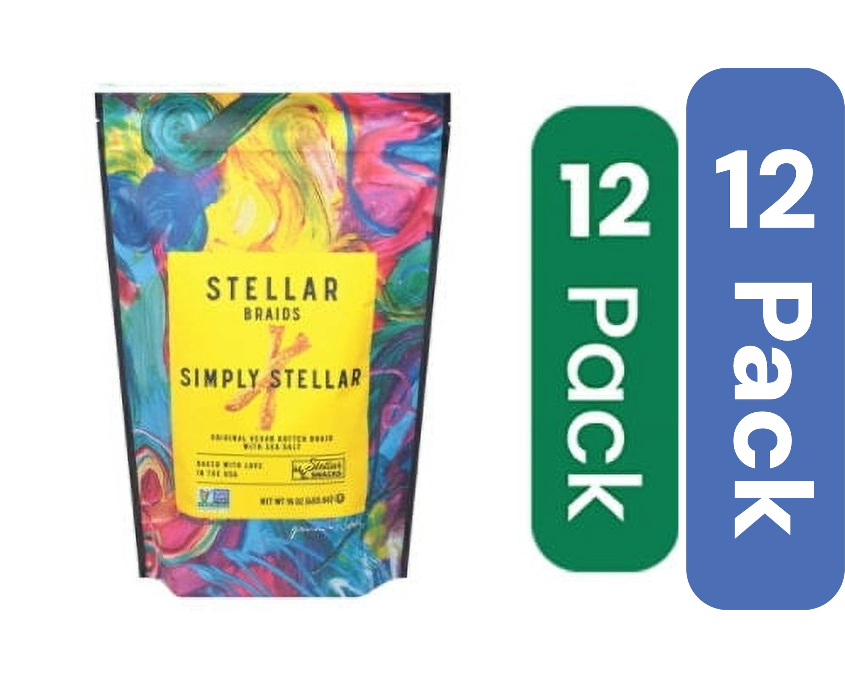 Stellar Snacks Pretzel Braids Simply Stellar 16 oz (Pack Of 12 ...