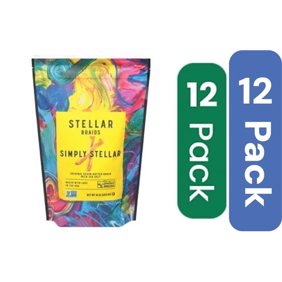 Stellar Snacks Pretzel Braids Simply Stellar 16 oz (Pack Of 12 ...