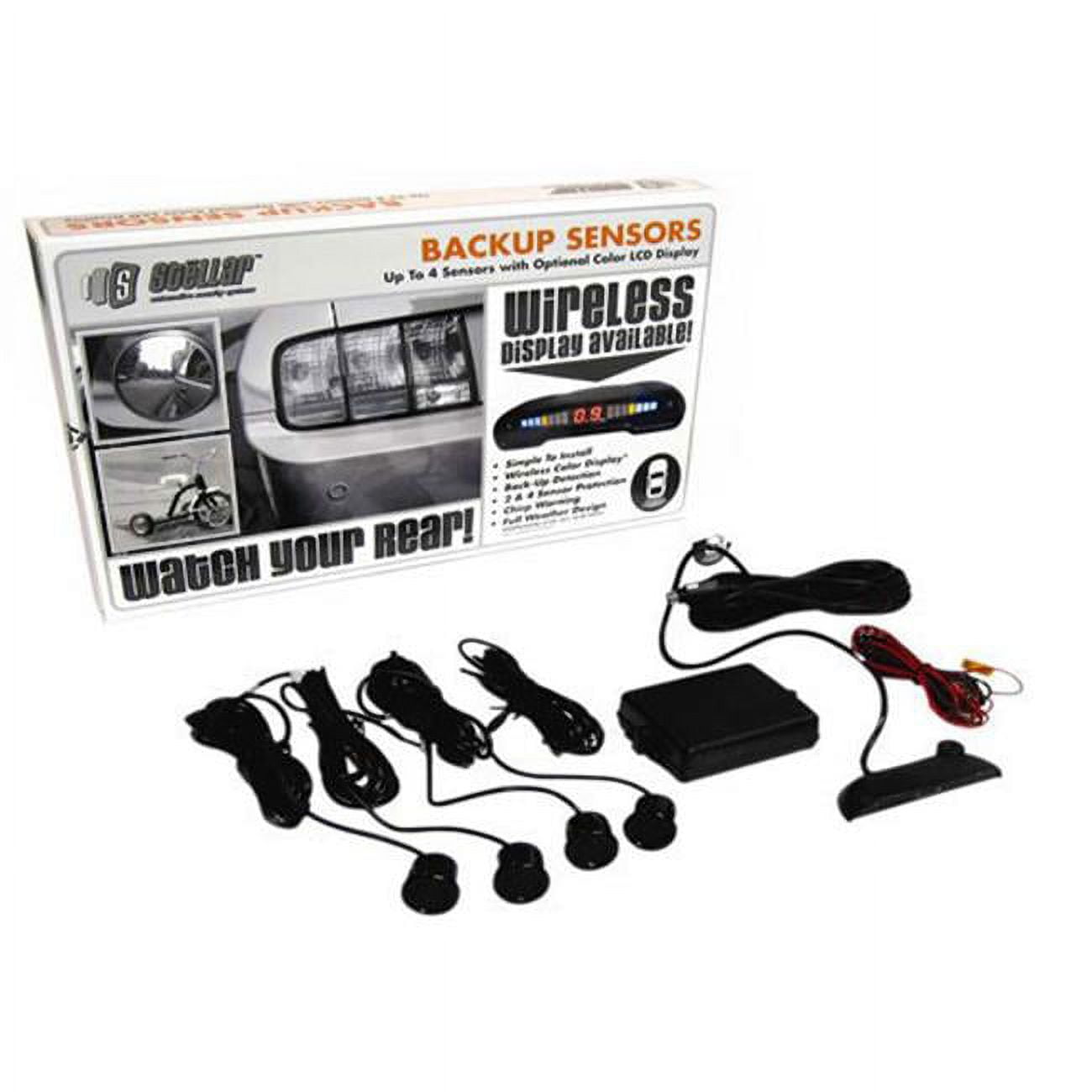 Stellar Vehicle Security AUTBS4 Autoloc EZ Back Up Sensor System ...