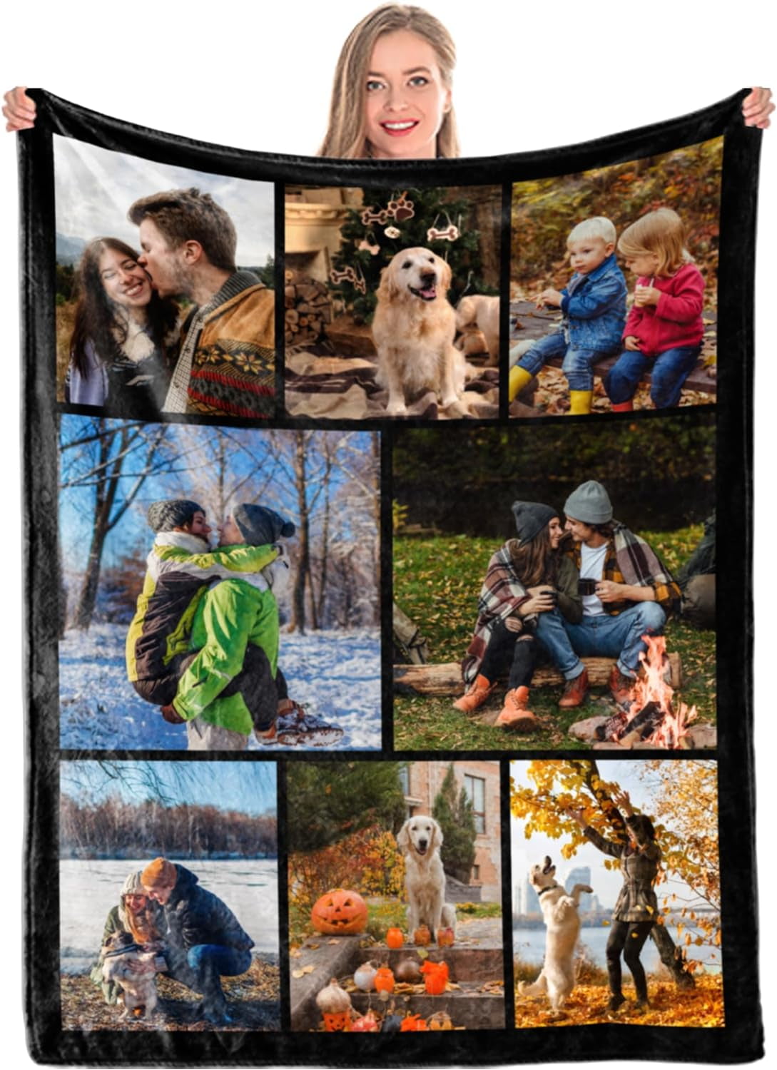 StellarStyle Custom Photo Throw Blanket Customized Pictures Blanket ...