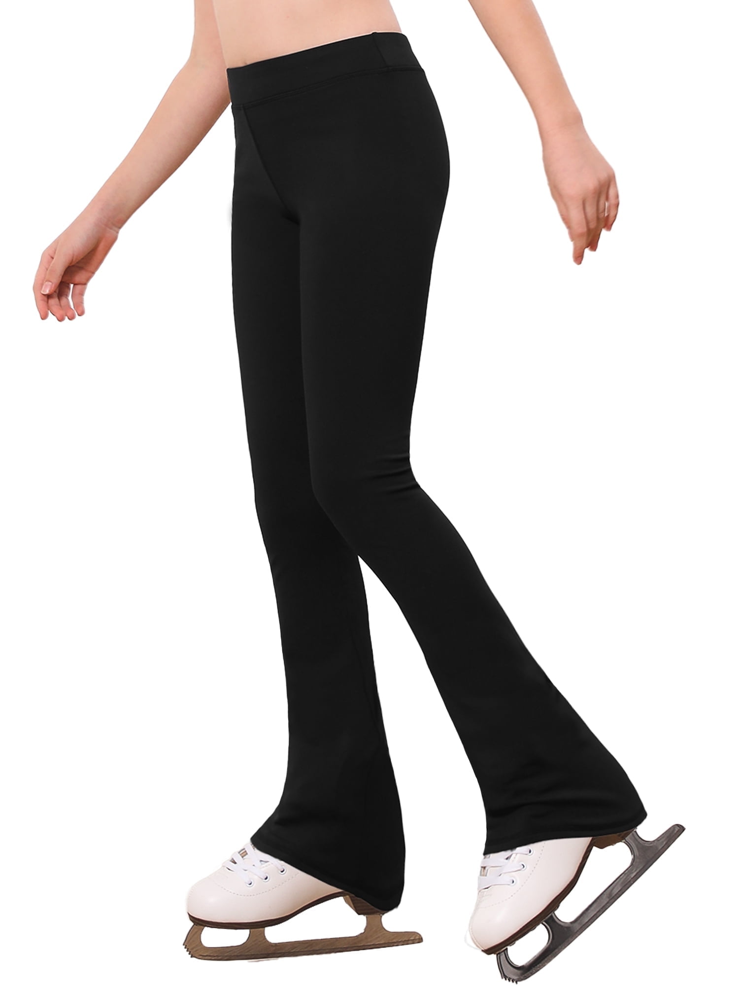 Stelle Girl's Ice Skating Pants, Polar Fleece Warm Leggings, Elastic ...