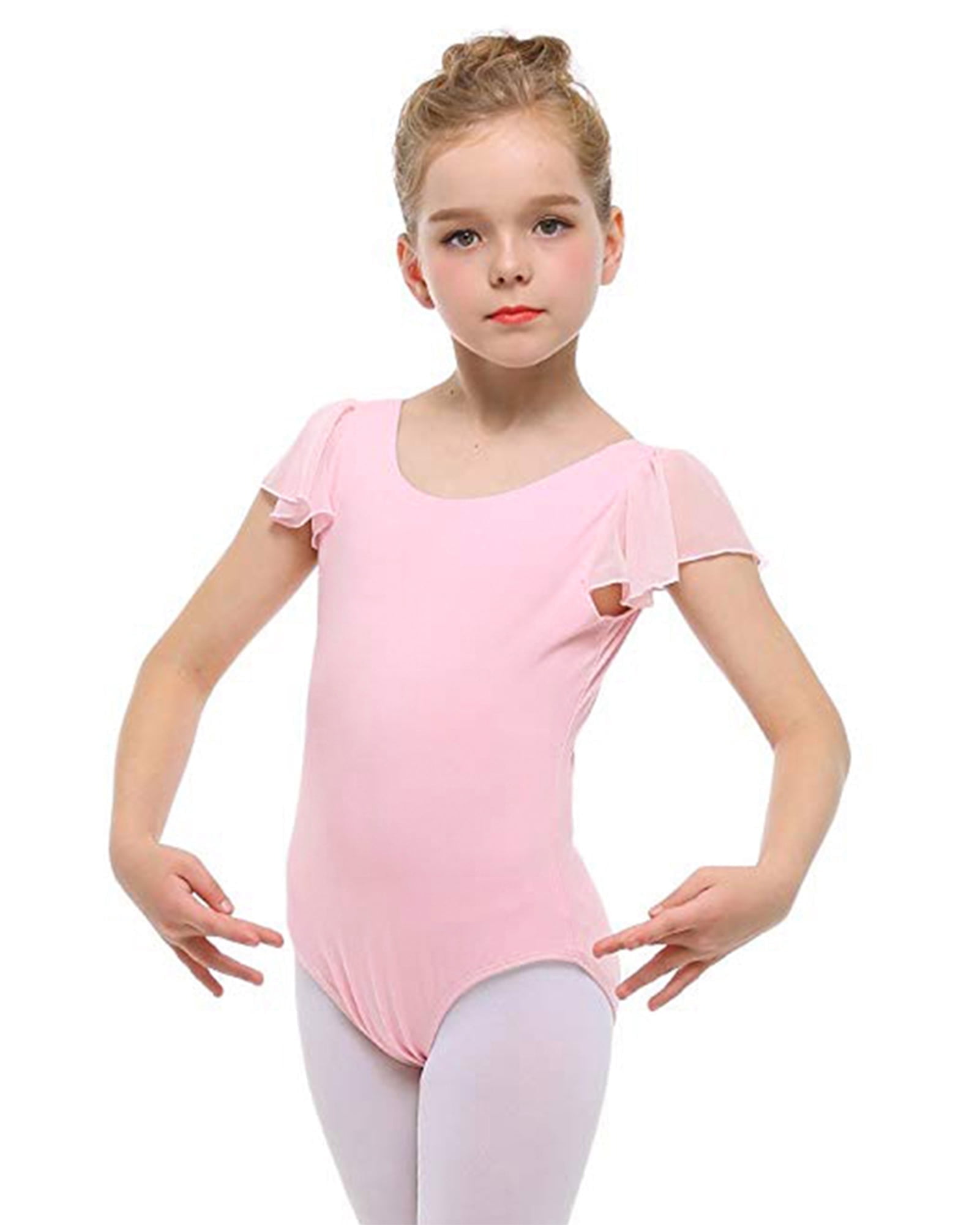 Stelle Girl's Ruffle Cap Sleeve Classic Ballet Leotard,Toddler ...