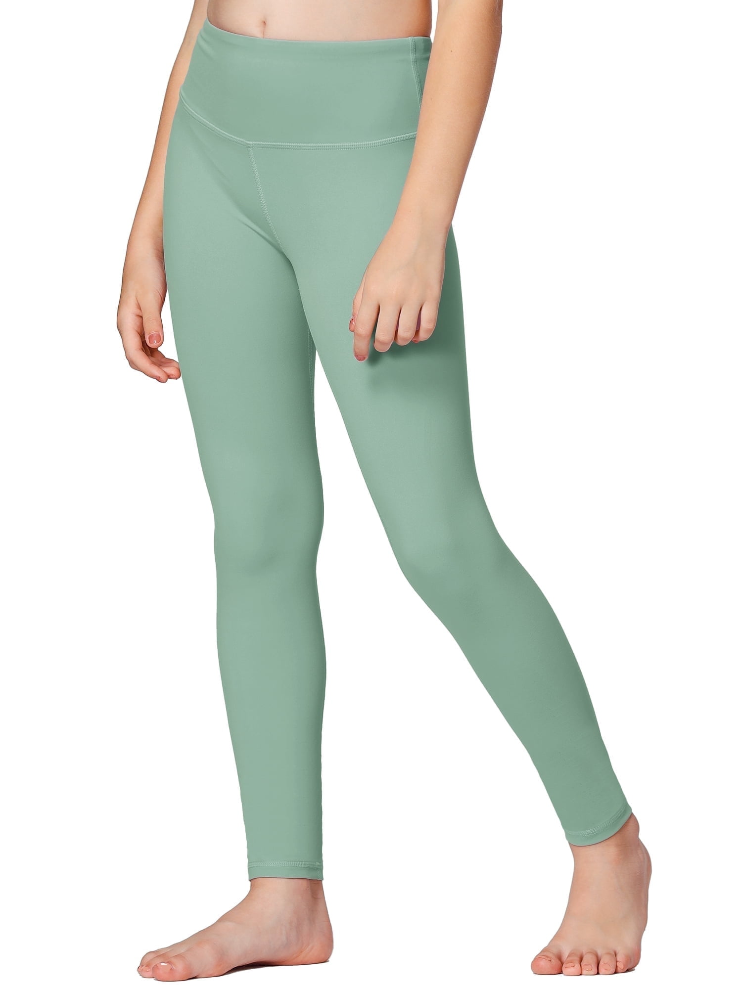 Stelle Girls Athletic Leggings with Hidden Pockets,Full Legnth Running ...