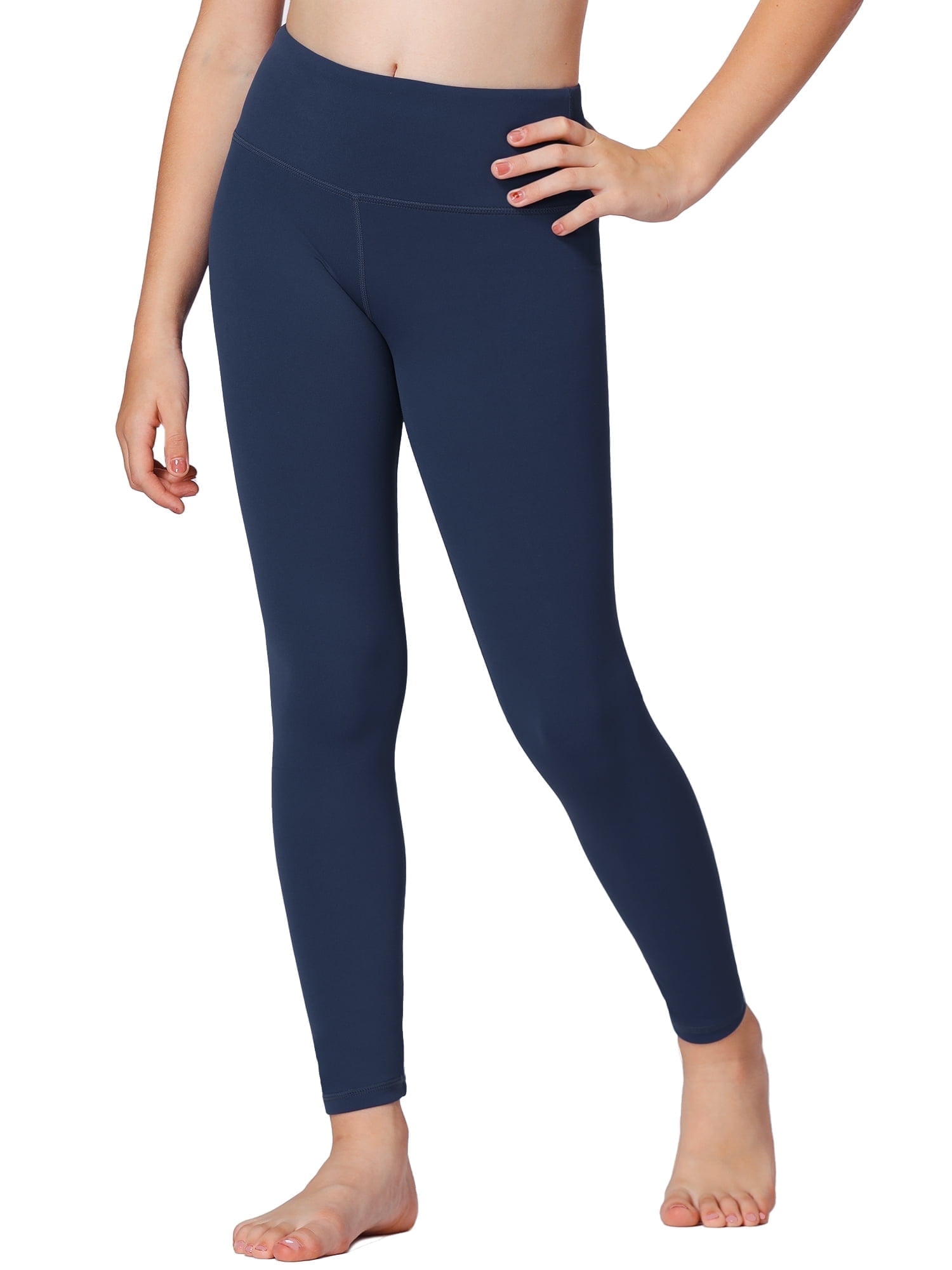 Stelle Girls Athletic Leggings with Hidden Pockets,Full Legnth Running ...
