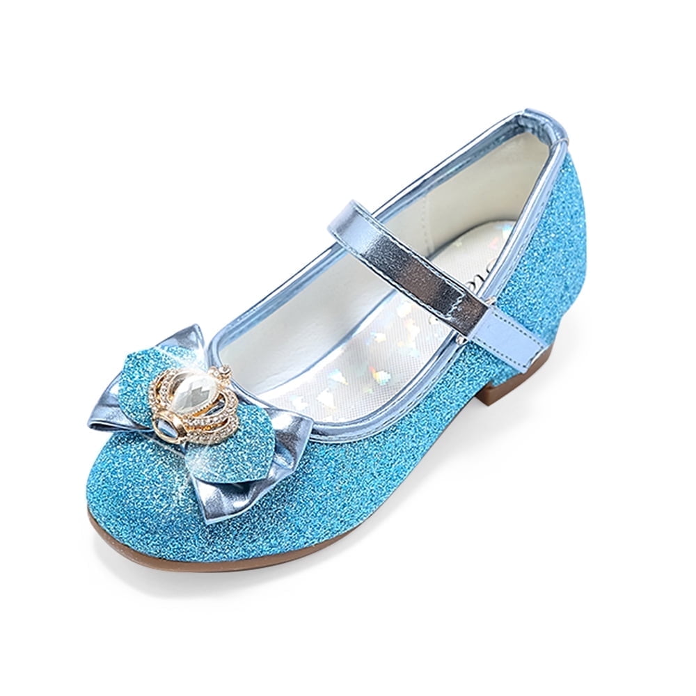 Stelle Girls Mary Jane Glitter Shoes Low Heel Princess Dress Shoes ...