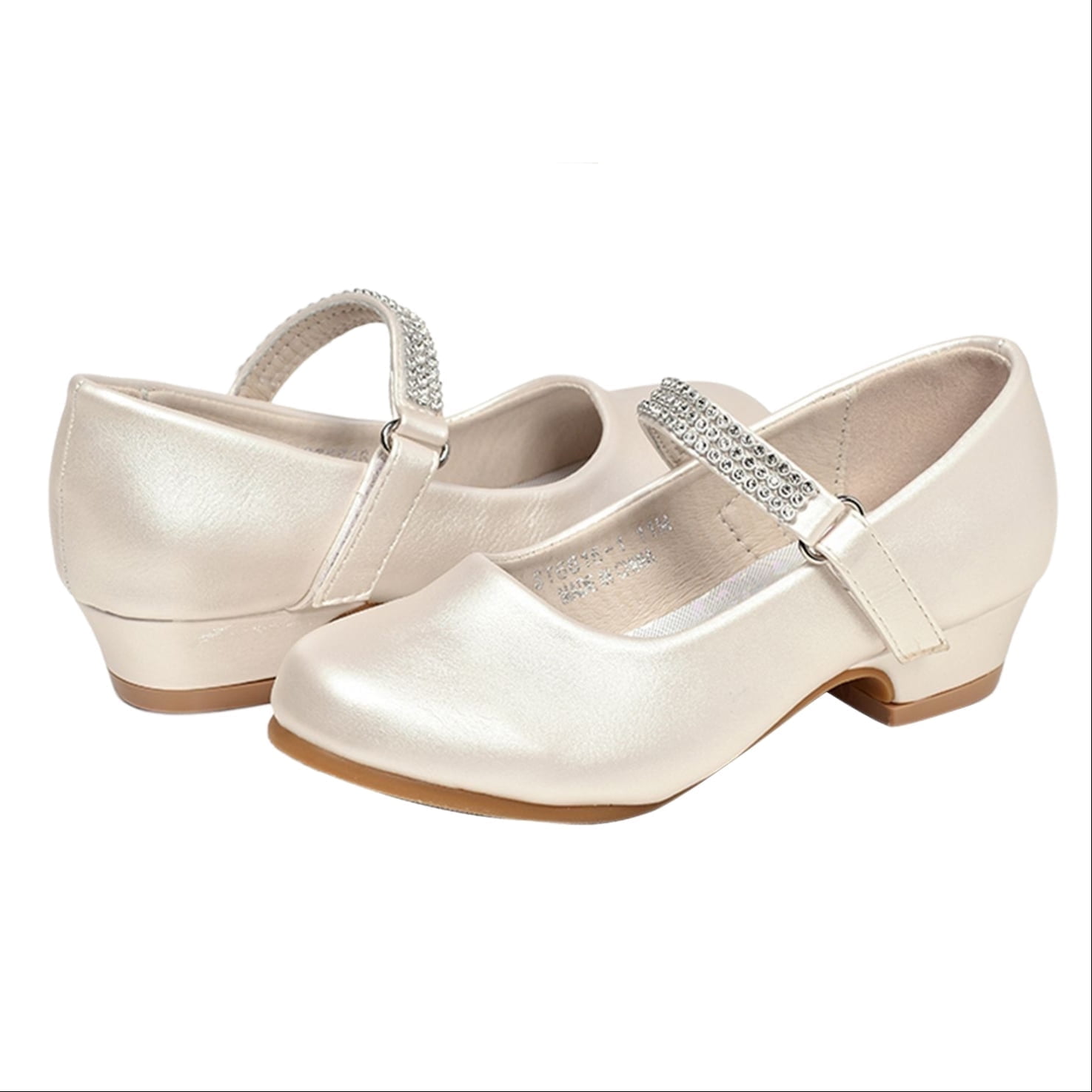 Stelle Girls Mary Jane Shoes Low Heel Princess Wedding Flower Girl ...