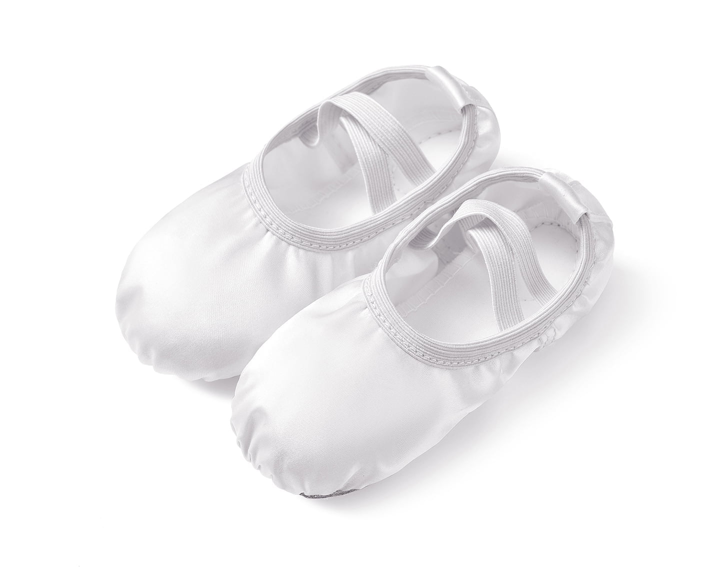 Stelle Girls Satin Ballet Shoes Split Sole Dancing Flats with ...