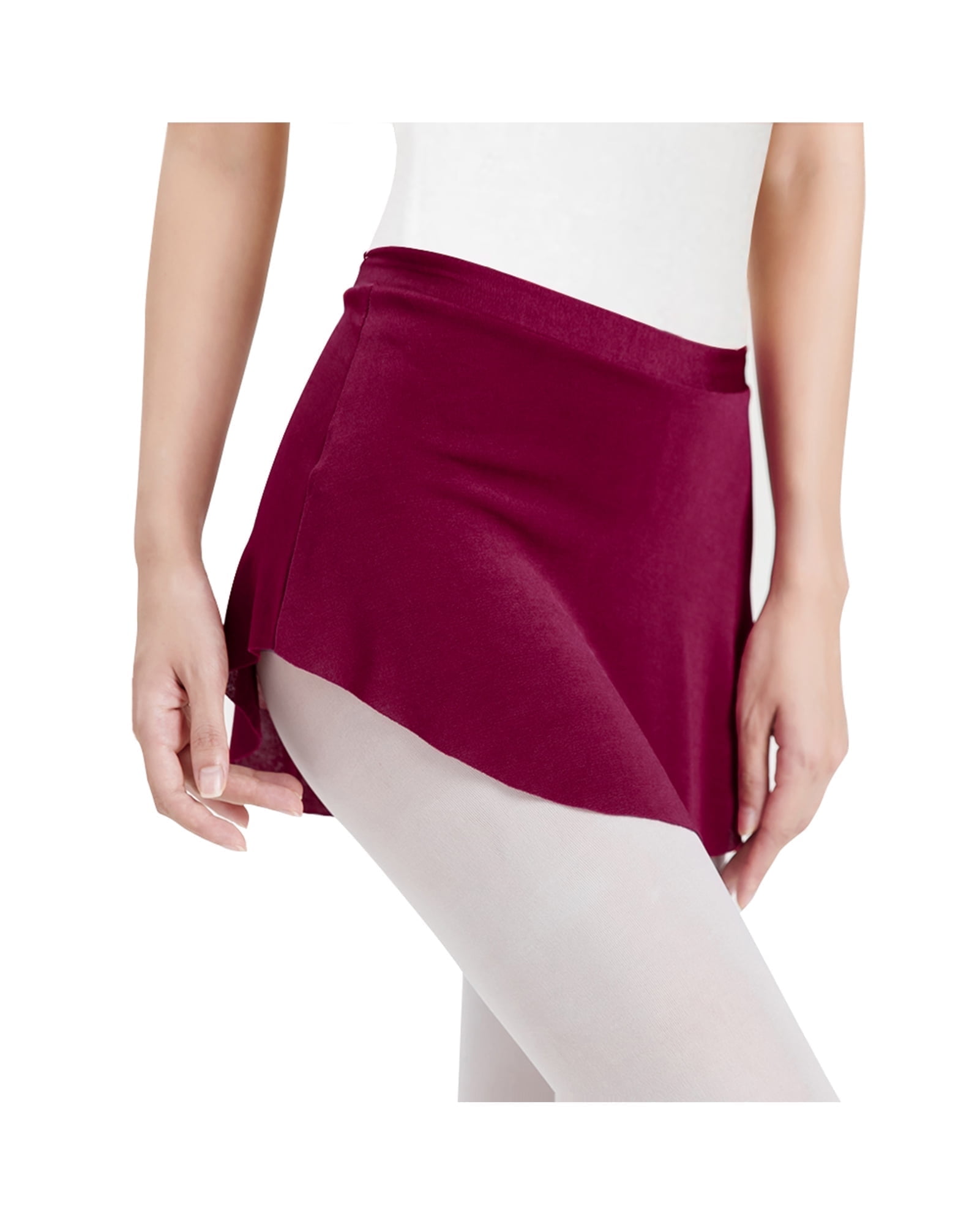 Stelle Women's Adult Pull-On Ballet Wrap Dance Skirt,Irregular Short ...