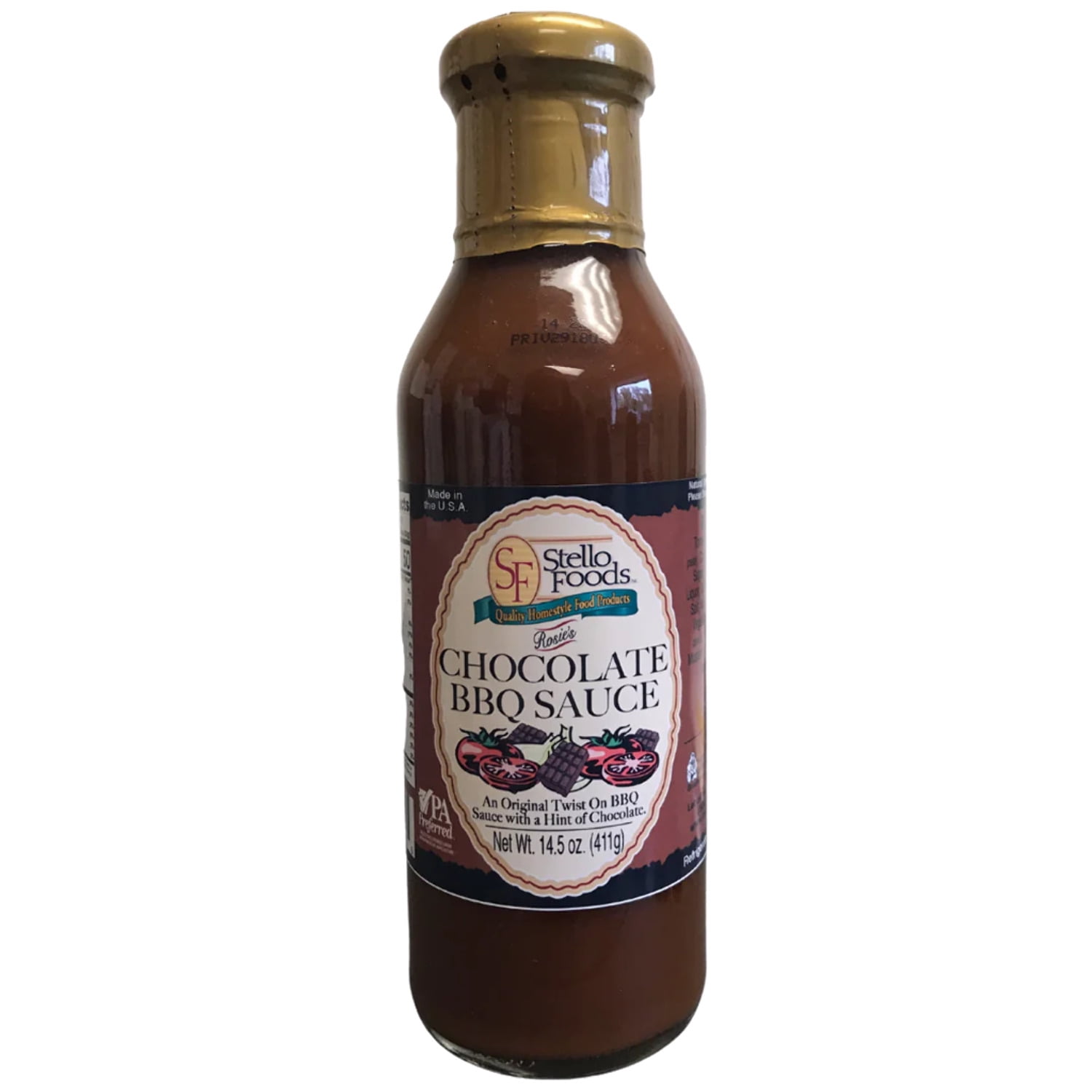 Stello Foods - Rosie's Chocolate BBQ Sauce 14.5 oz - Walmart.com