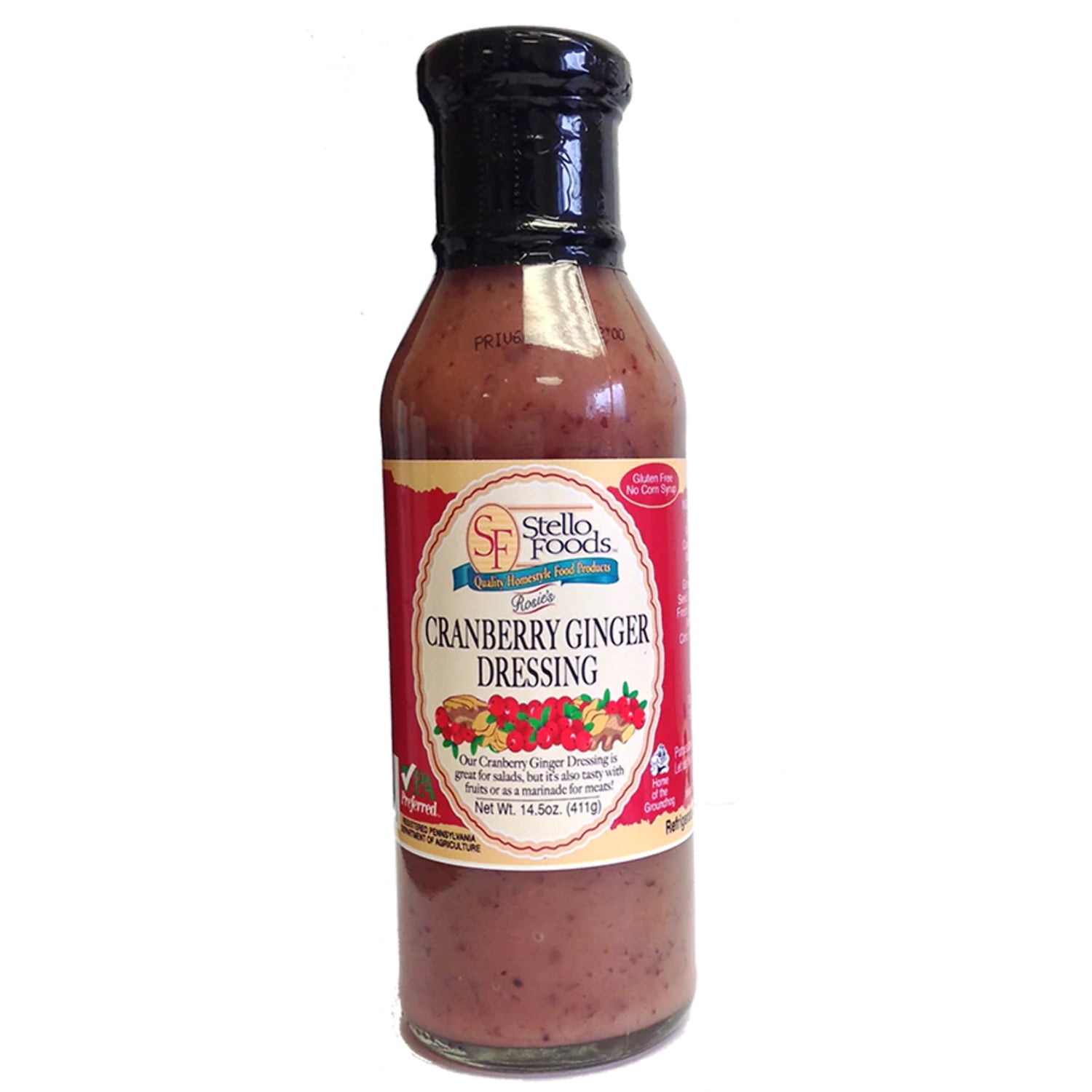 Stello Foods - Rosie's Cranberry Ginger Dressing 14.5 oz - Walmart.com