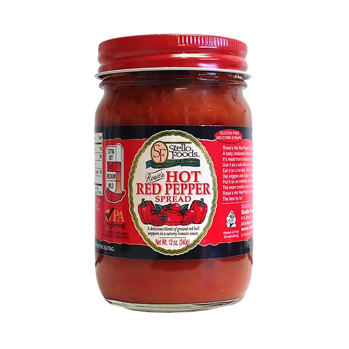 Stello Foods - Rosie's Spicy Roasted Red Pepper Condiment Sauce ...
