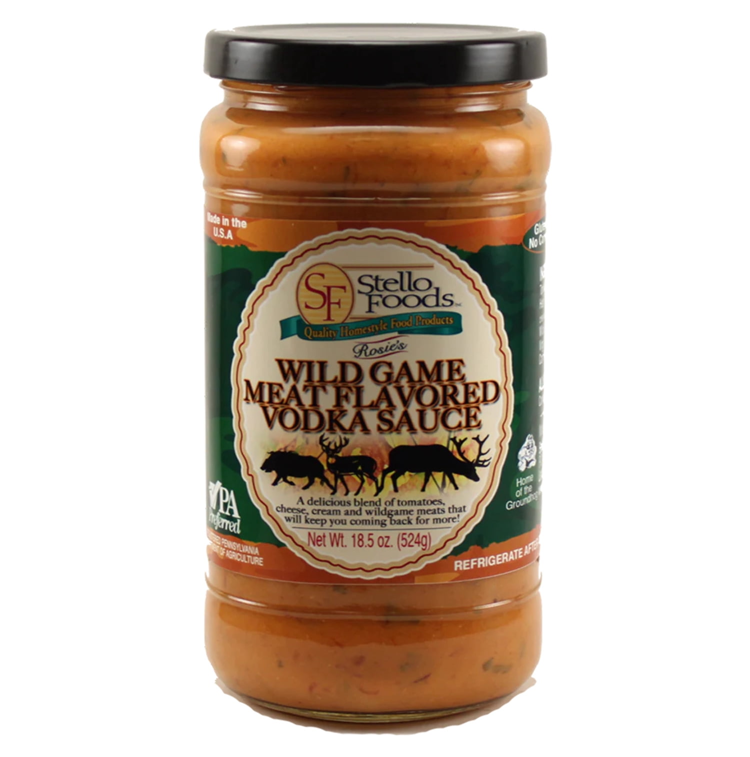 Stello Foods - Rosie's Wild Game Meat Flavored Vodka Sauce 18.5 oz ...